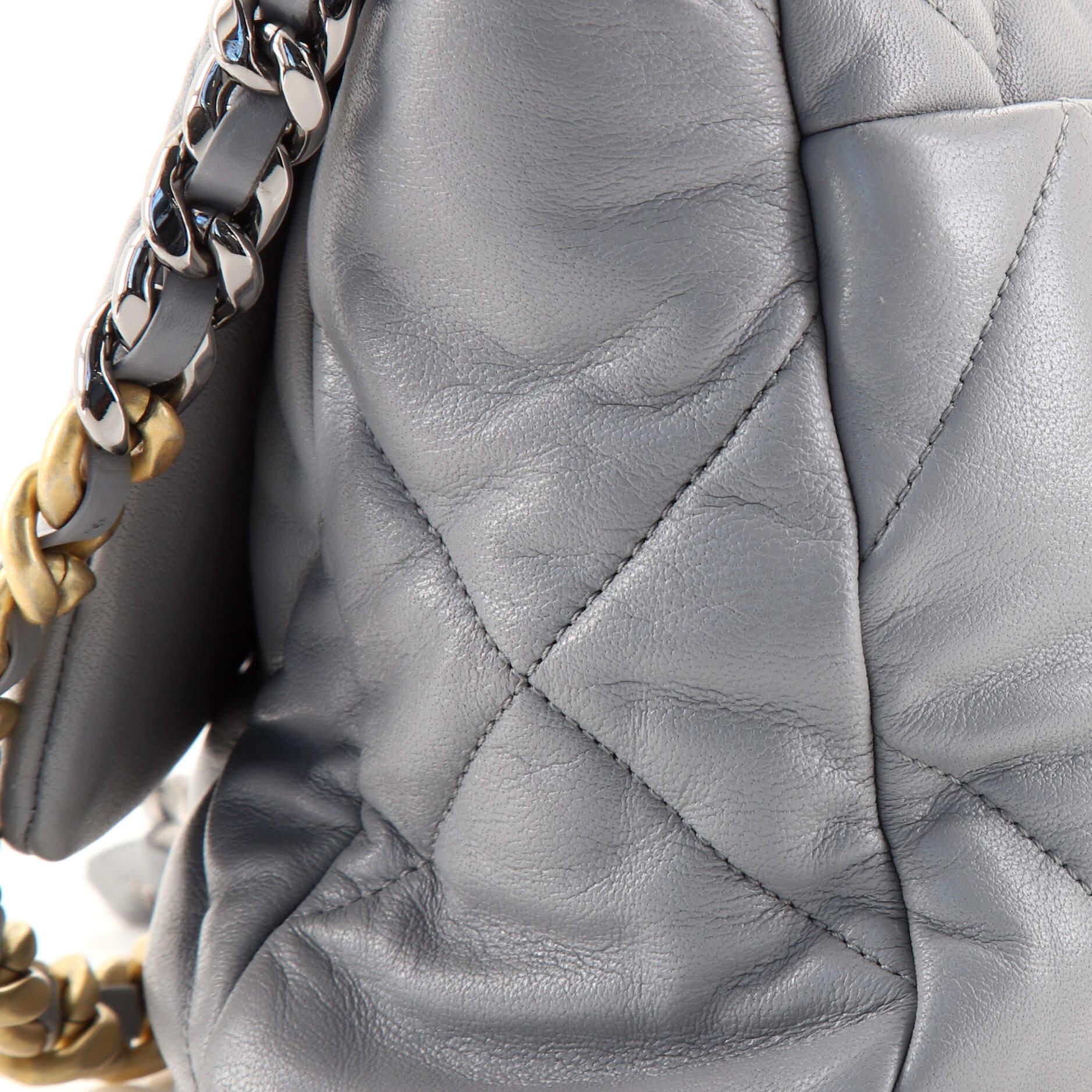 Chanel 19 Flap Bag Quilted Lambskin Large at 1stDibs | chanel bag ...