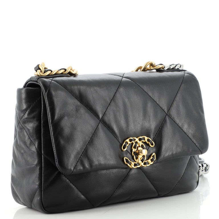 Chanel 19 Flap Bag Quilted Lambskin Medium at 1stDibs