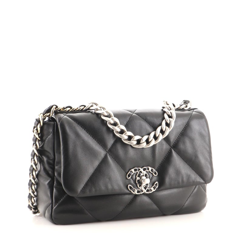 Chanel 19 Flap Bag Quilted Lambskin Medium at 1stDibs