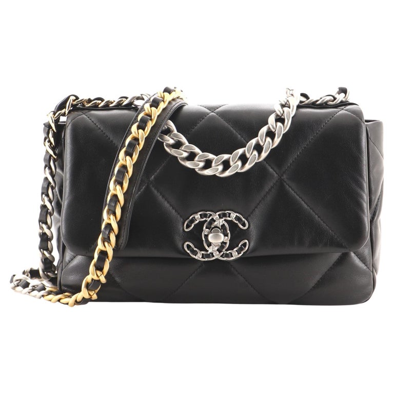 Chanel 19 Flap Bag Quilted Lambskin Medium at 1stDibs