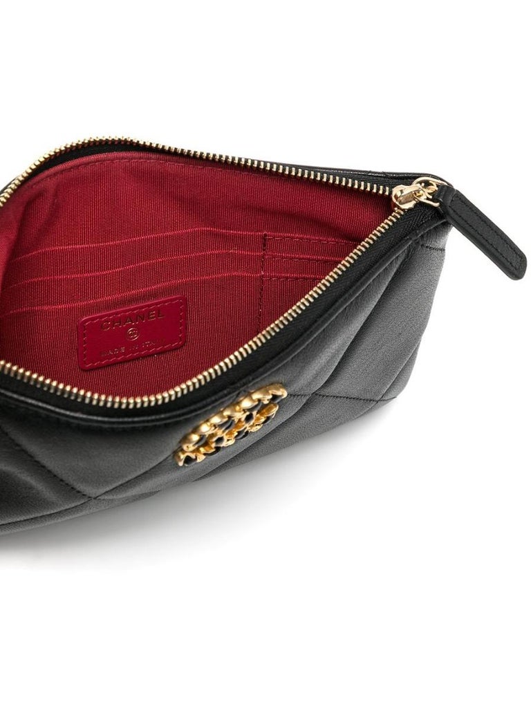 Chanel 19 O Case Quilted Pouch at 1stDibs