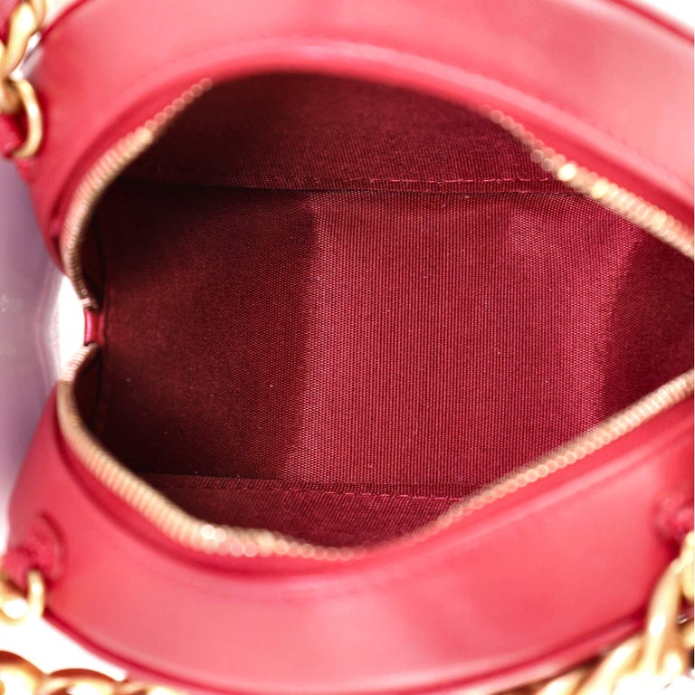 Chanel 19 Round Clutch with Chain Quilted Lambskin at 1stDibs