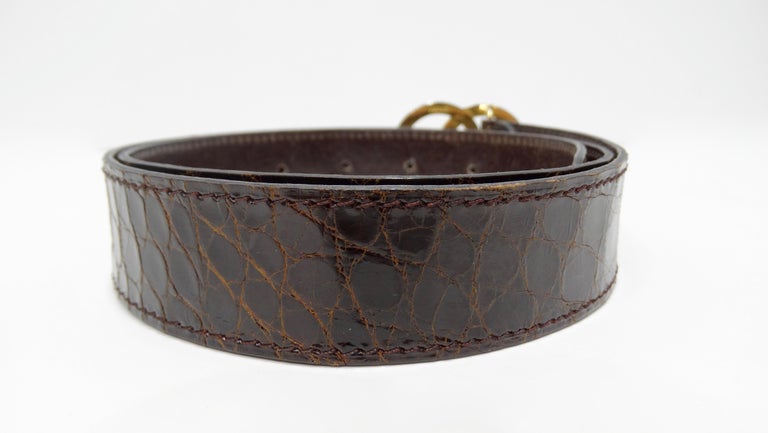 Chanel 1980s CC Crocodile Fashion Belt at 1stDibs | chanel belt, coco ...