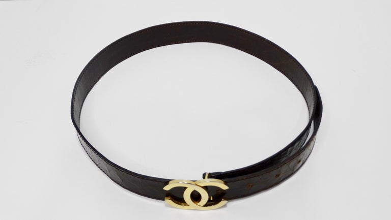 Chanel 1980s CC Crocodile Fashion Belt at 1stDibs | chanel belt, coco ...