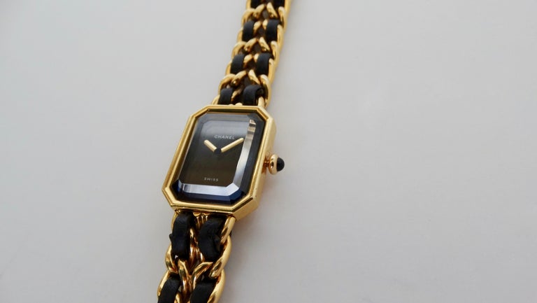 Chanel 1987 Premiere Chain Link Watch at 1stDibs | chanel premiere ...