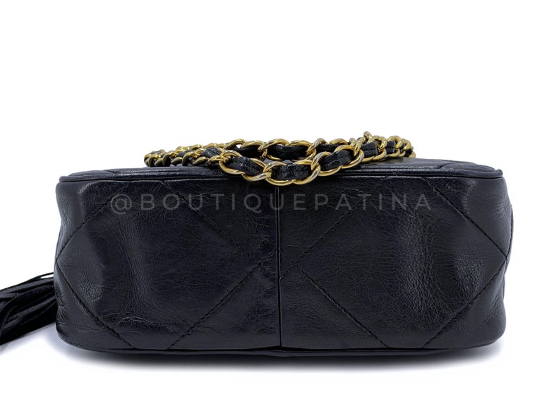 Chanel 1987 Vintage Black Mini Camera Case Bag 24k GHW Lambskin 66971 ...