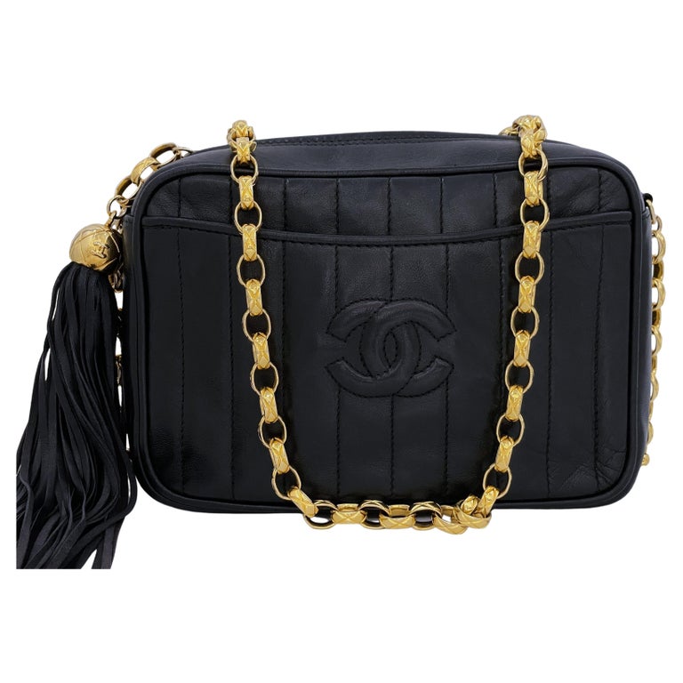 Chanel 1994 Vintage Black Mademoiselle Lambskin Mini Camera Bag 24k GHW ...