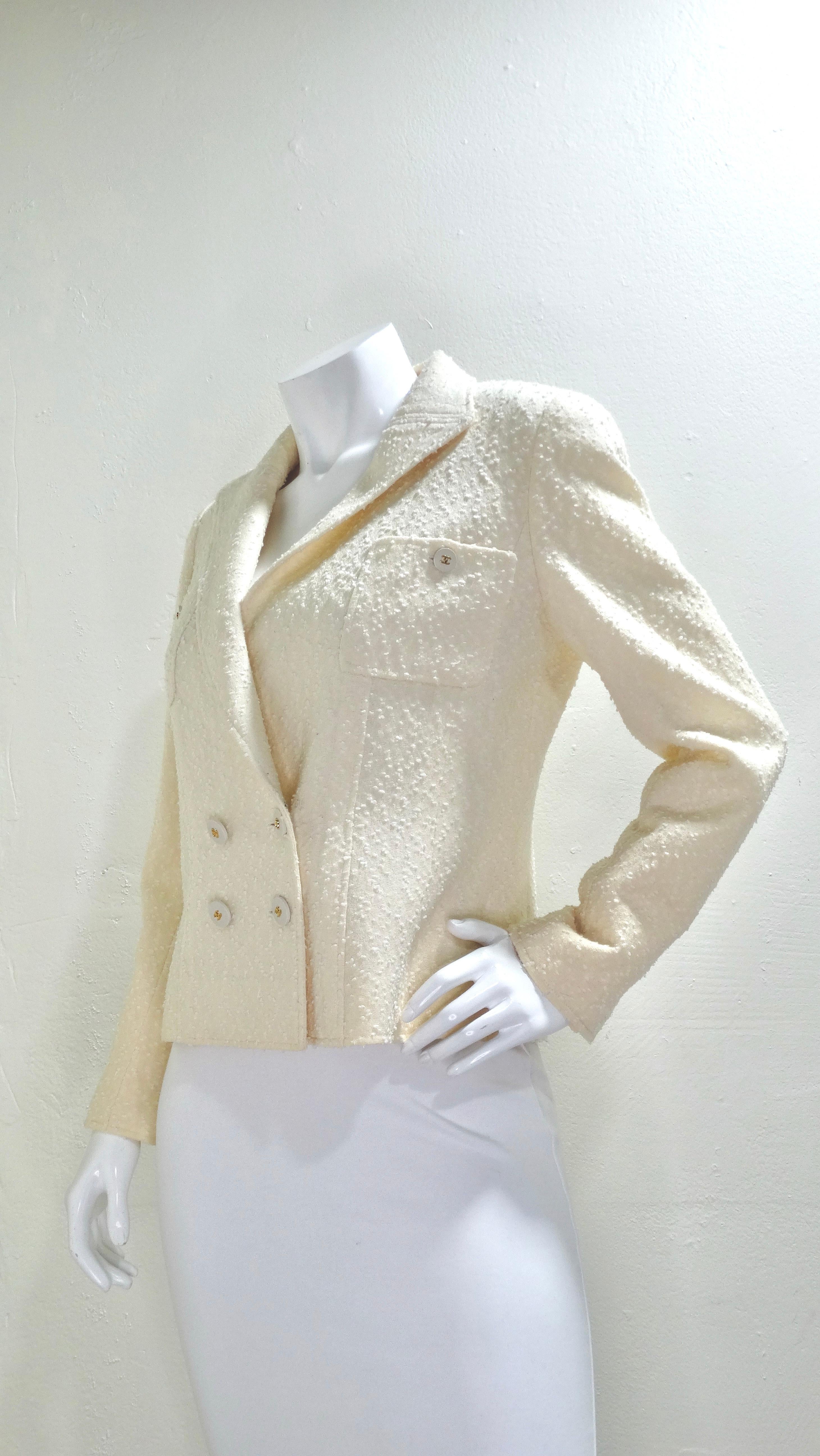 Chanel 1997 Cruise Collection Wool Blazer at 1stDibs | chanel blazers