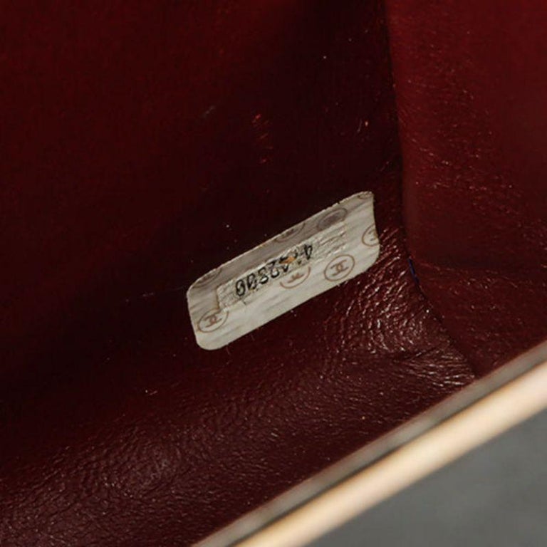 Chanel 1997 Made Logo Plate Box Hand Bag Black For Sale at 1stDibs