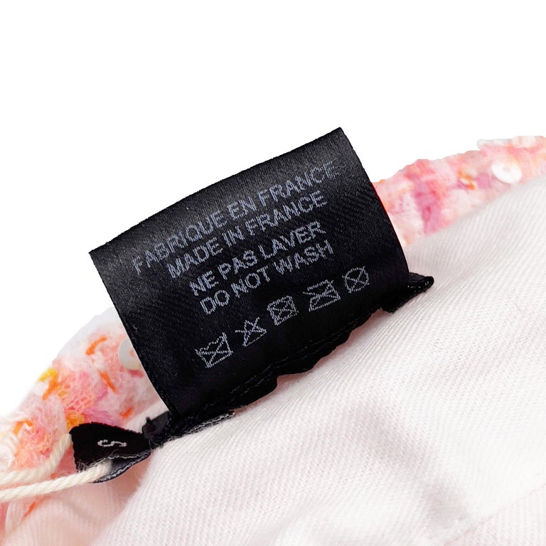 CHANEL 19C 2019 Cruise Iconic Tweed and Sequin Beret Hat CC Logo Size S ...