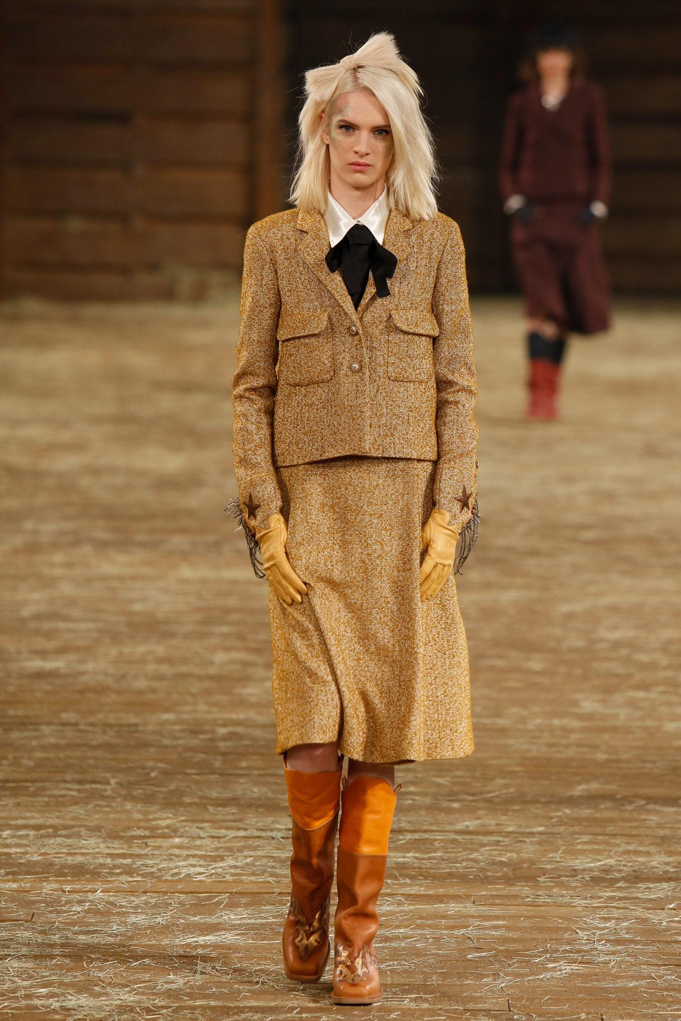 Chanel 1st Look Dallas Collection Tweed Jacket For Sale at 1stDibs