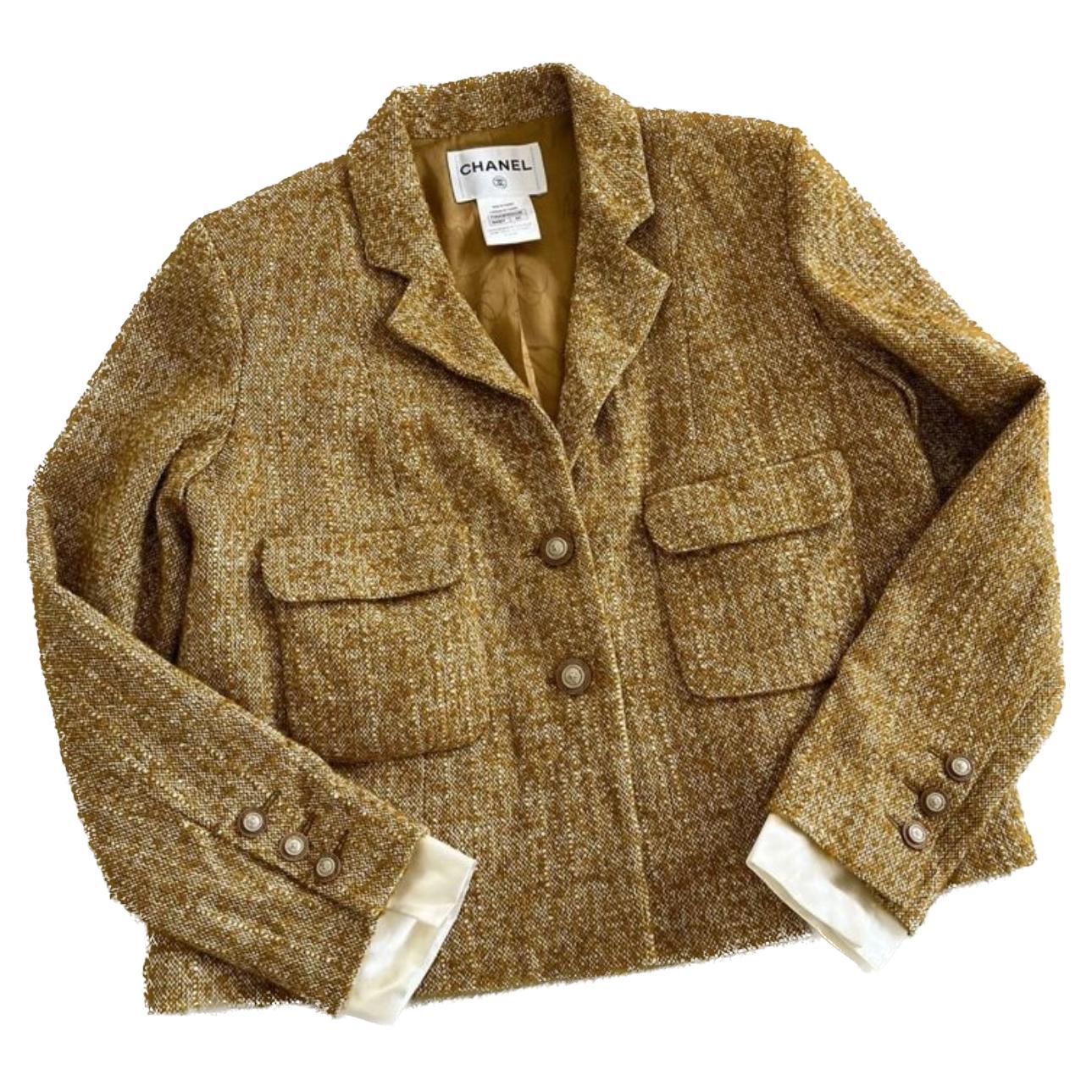 Chanel 1st Look Dallas Collection Tweed Jacket For Sale at 1stDibs