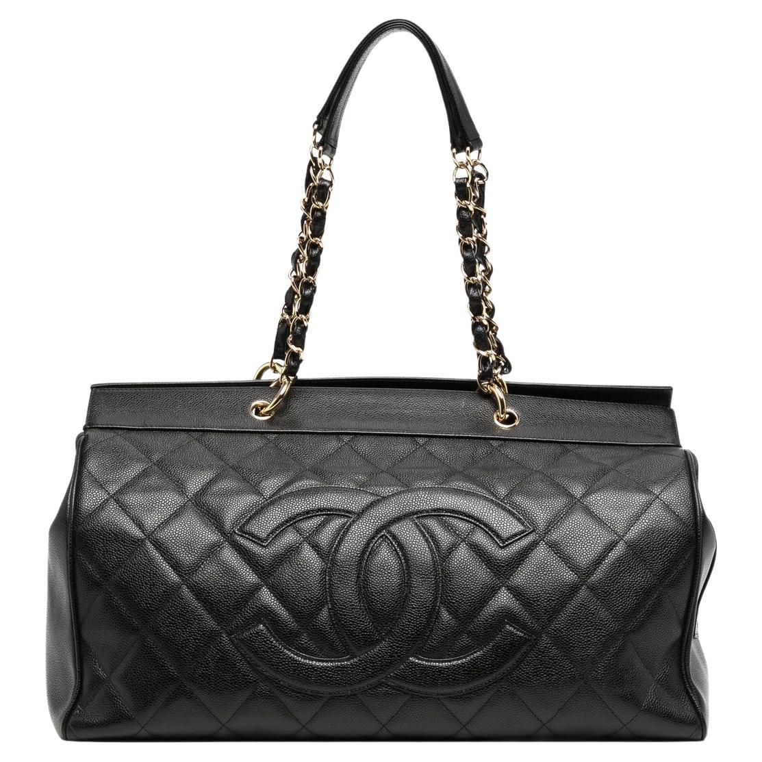 Chanel 2003 Vintage Rare Extra Large Jumbo Grand Shopping Tote GST ...