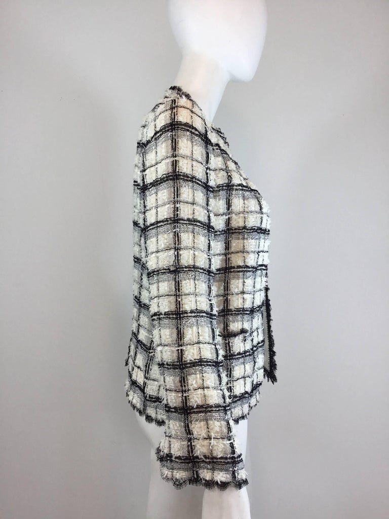 Chanel 2005 P Tweed Jacket with Lace Trim at 1stDibs