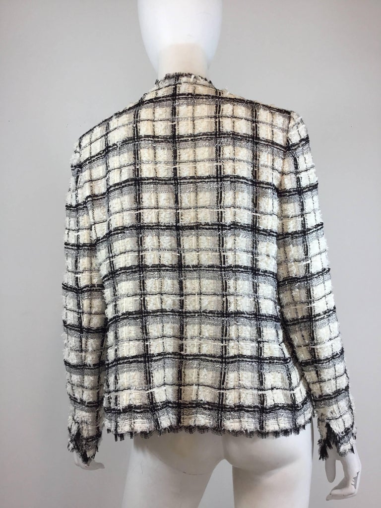 Chanel 2005 P Tweed Jacket with Lace Trim at 1stDibs