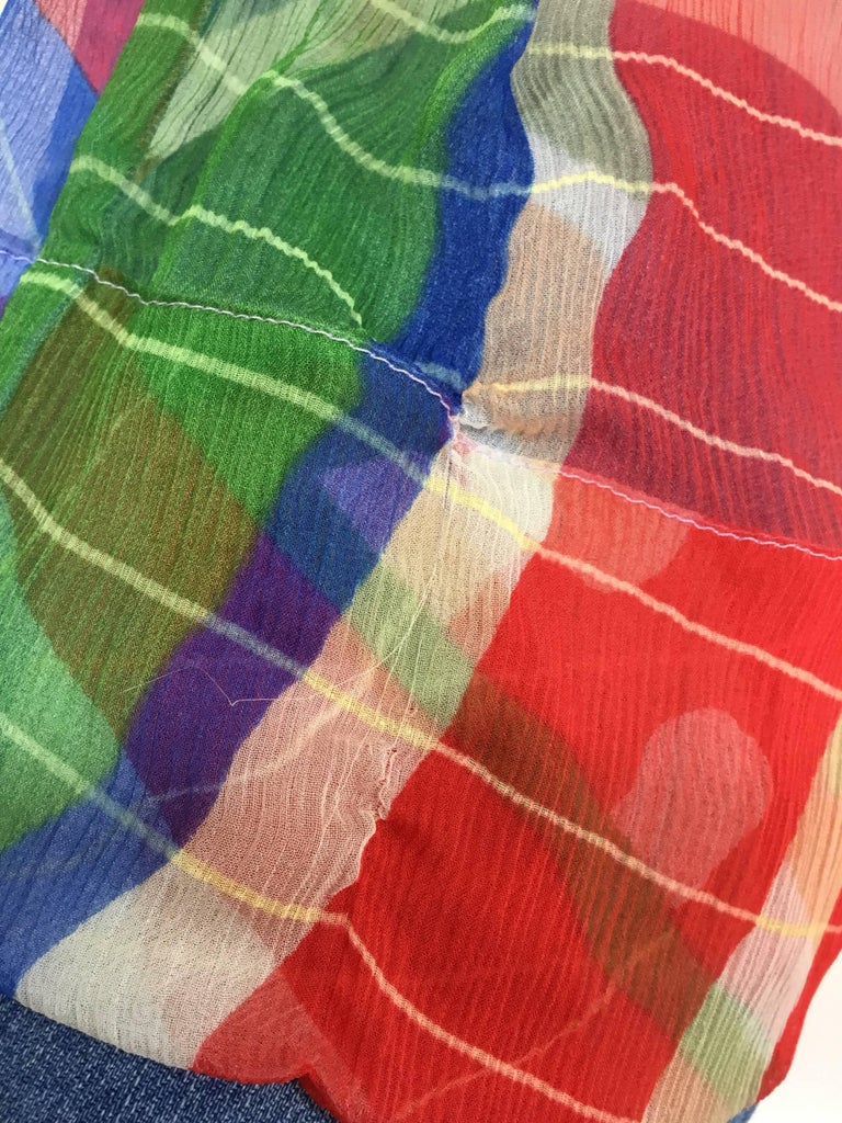 Chanel Chiffon Silk Print Caftan Gown, 2006 at 1stDibs