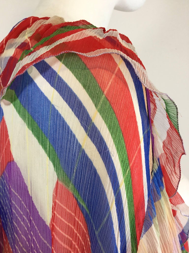 Chanel Chiffon Silk Print Caftan Gown, 2006 at 1stDibs