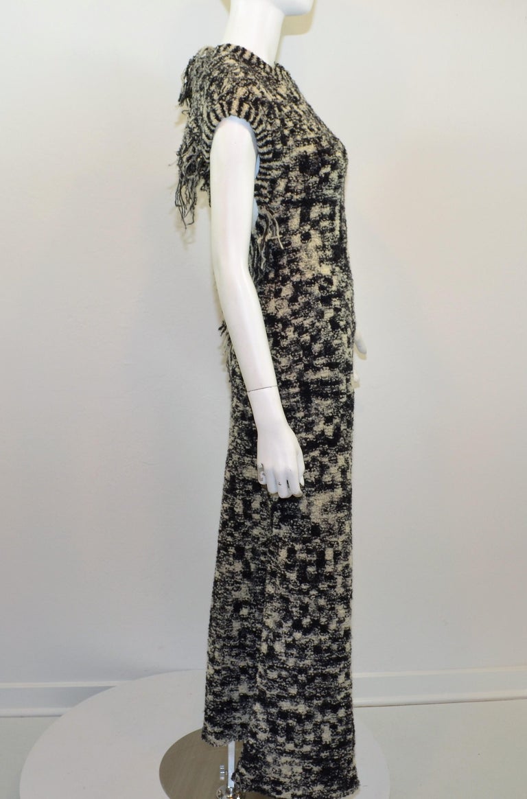 Chanel 2011 Fall/Winter Collection Black and White Boucle Knit Maxi ...