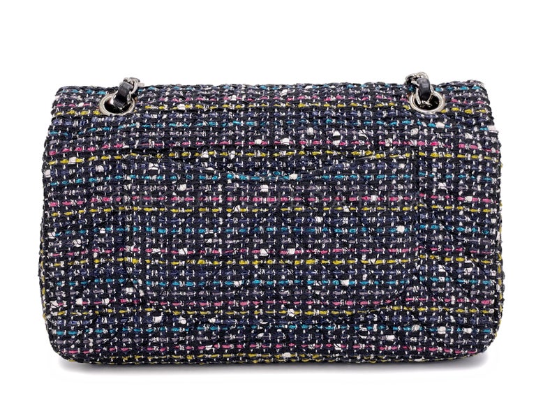 Chanel 2015 Rainbow Tweed Medium Classic Double Flap Bag SHW 67024 For ...