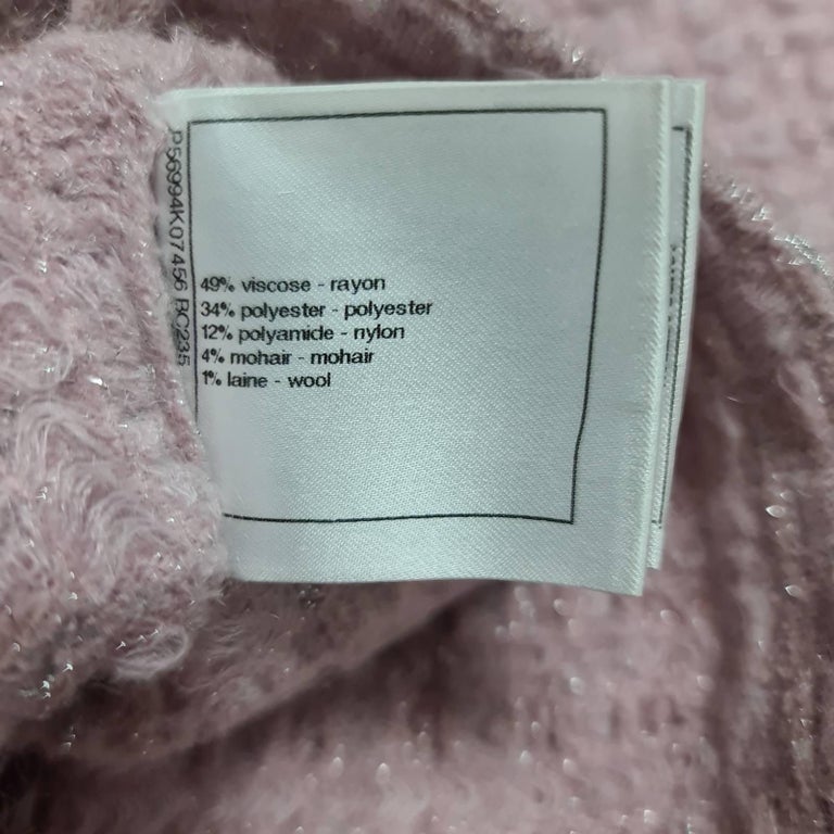 Chanel 2016 Pink Knited Mini Skirt For Sale at 1stDibs