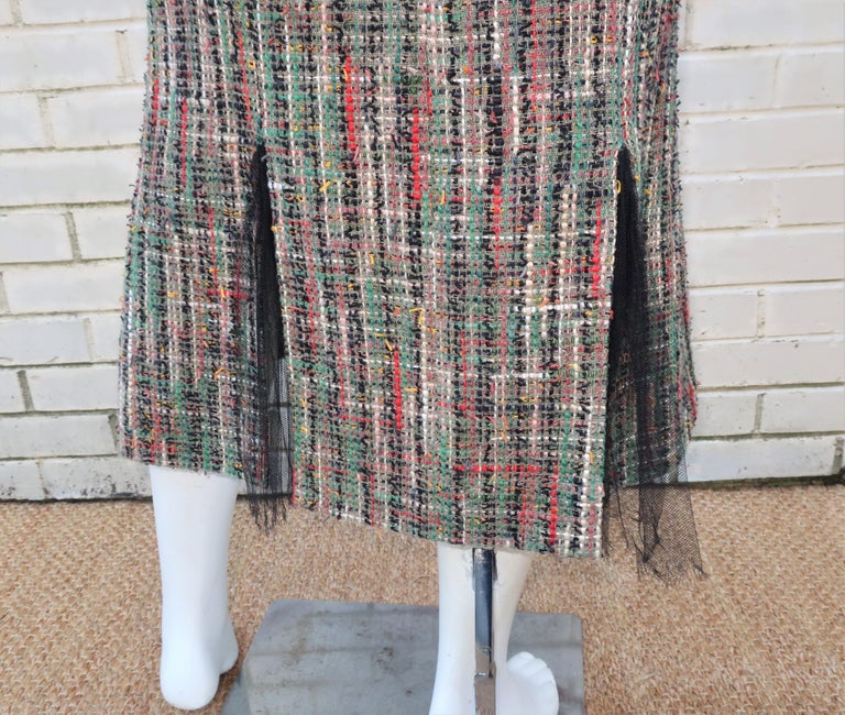 Chanel 2017 Paris Cuba Collection Tweed Midi Trumpet Dress at 1stDibs ...