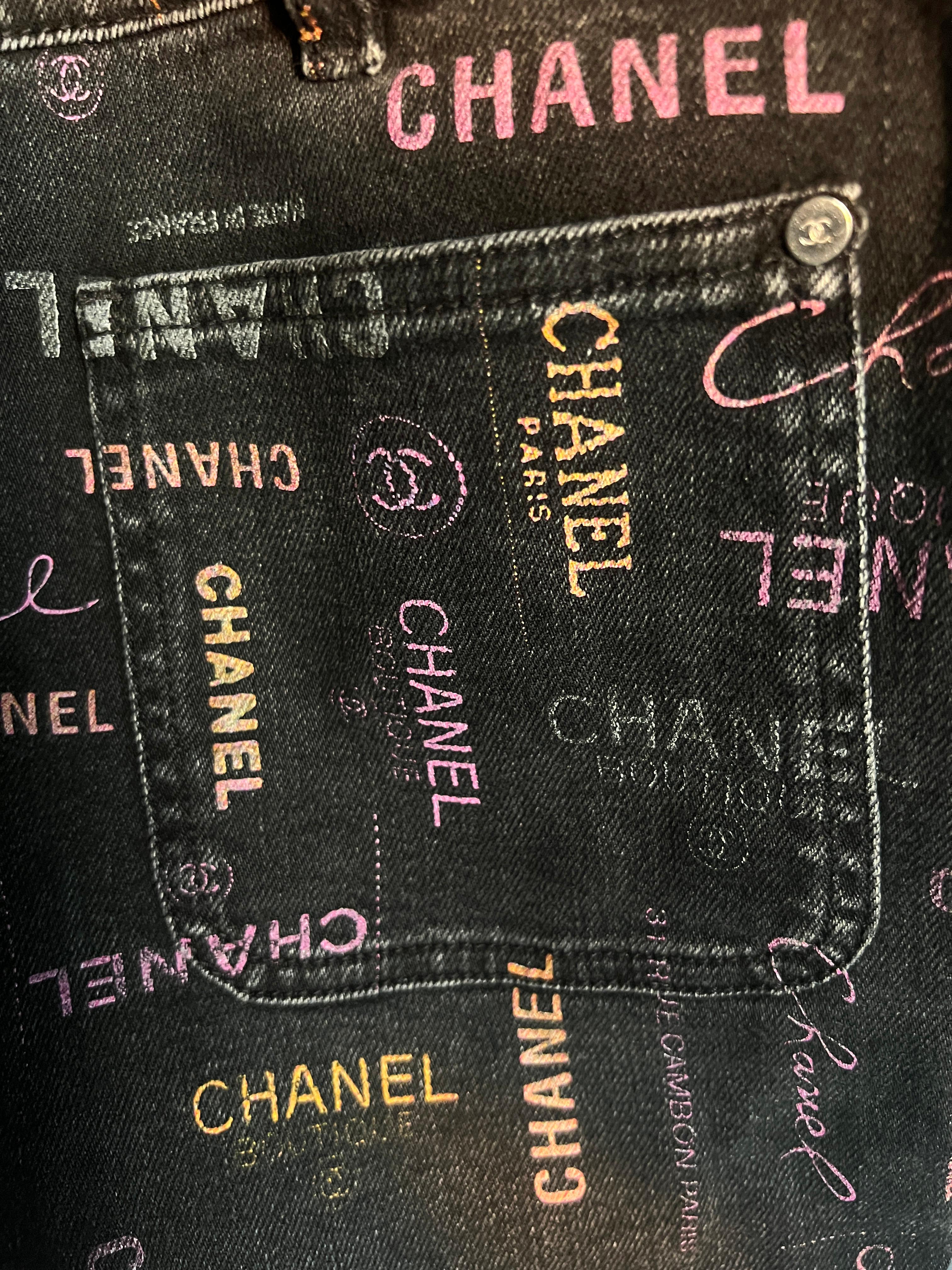 Chanel 2020 Spring New Logo Jeans at 1stDibs