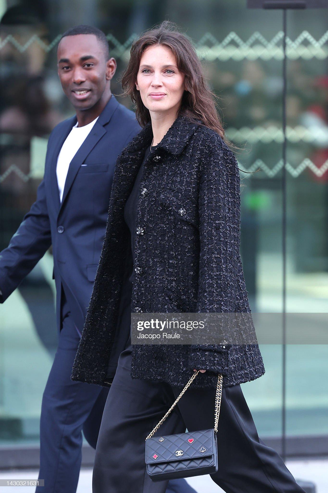 Chanel 2021 New Ad Campaign Black Tweed Jacket at 1stDibs