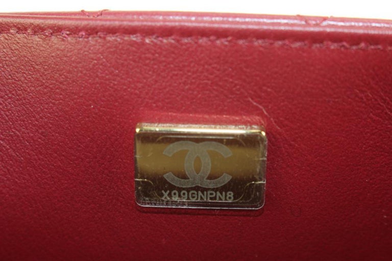 Chanel 22A Burgundy Quilted Lambskin Mini Classic Flap GHW 45cc825s For ...