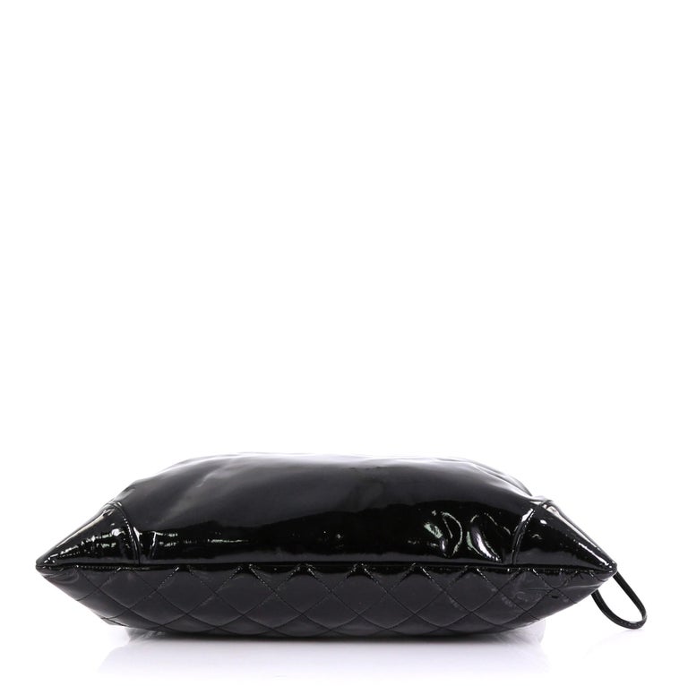 Chanel 31 Drawstring Tote Quilted Patent Large at 1stDibs