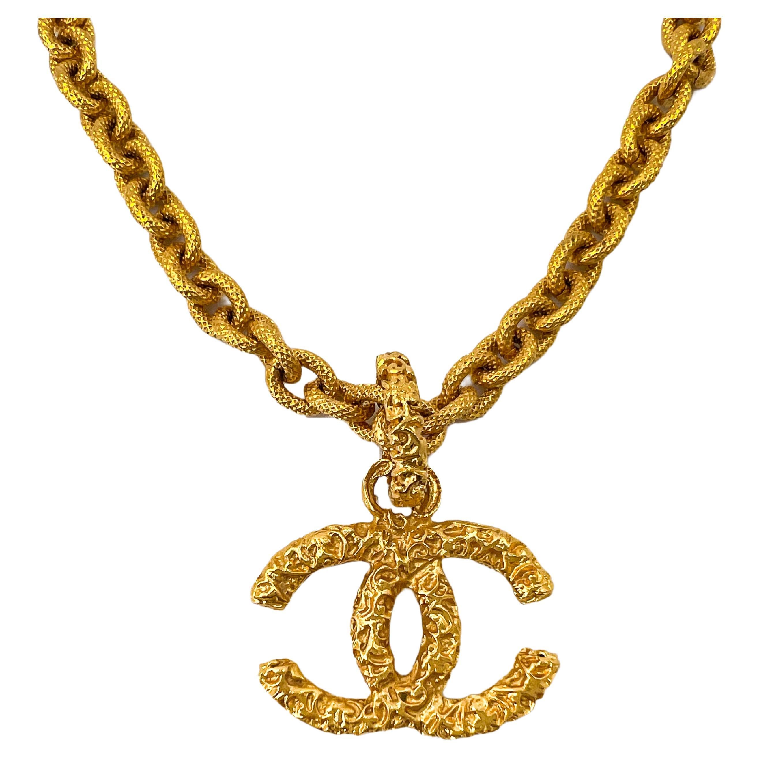 Chanel 93A Vintage Lava Choker Statement Necklace 66033 For Sale at ...