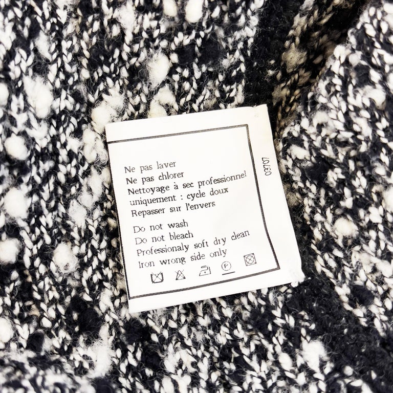 CHANEL - 94A Knit Clear Sequin Dress - Black and White - 38 US 6 For ...