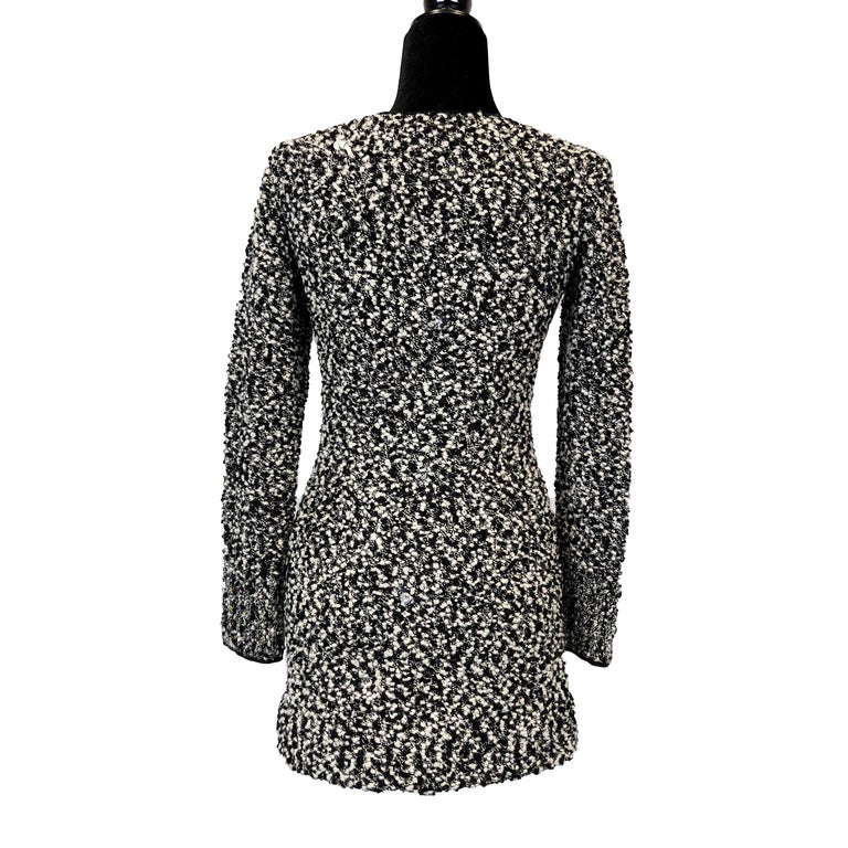 CHANEL - 94A Knit Clear Sequin Dress - Black and White - 38 US 6 For ...