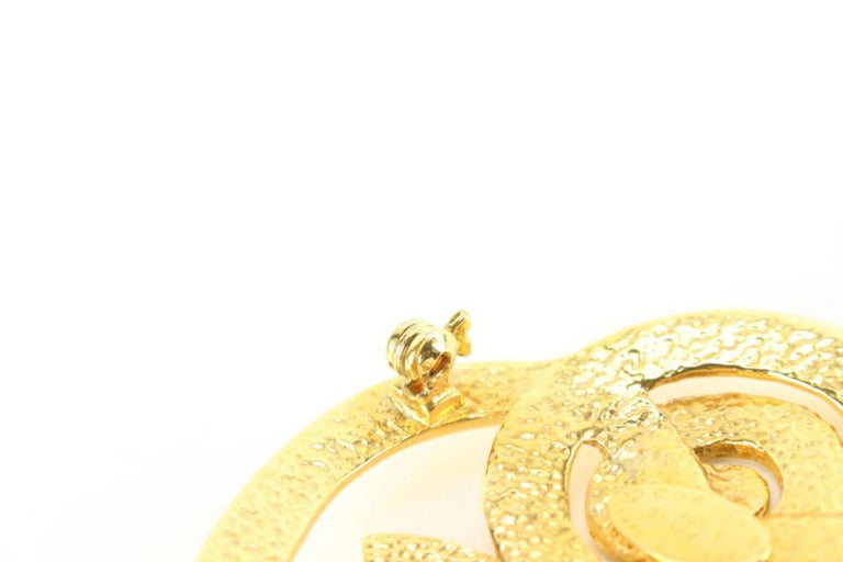 Chanel 95p Spiral Heart CC Brooch Pin Corsage 29ck824s For Sale at 1stDibs