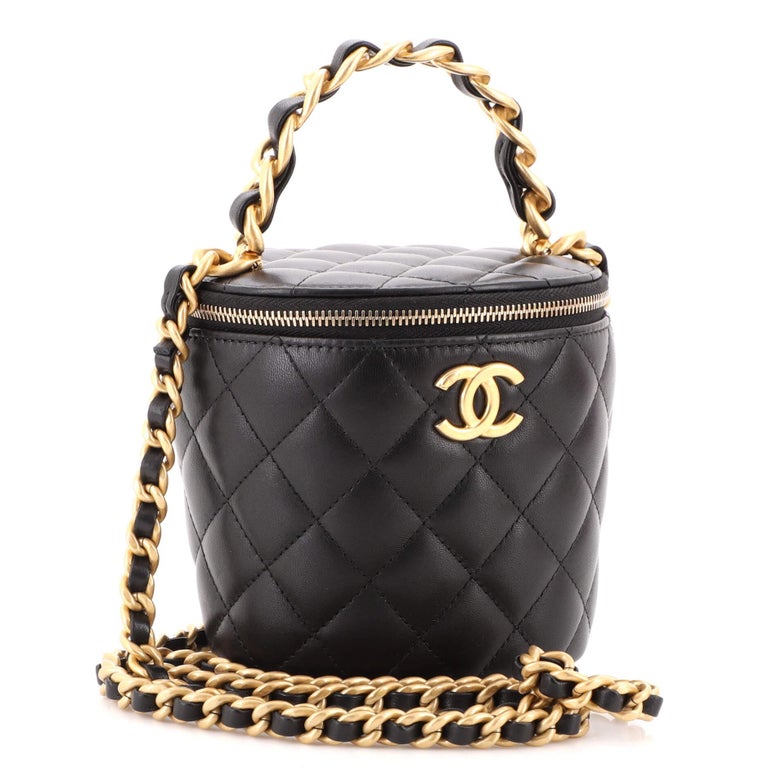 Chanel Afternoon Tea Bucket Bag Quilted Lambskin For Sale at 1stDibs