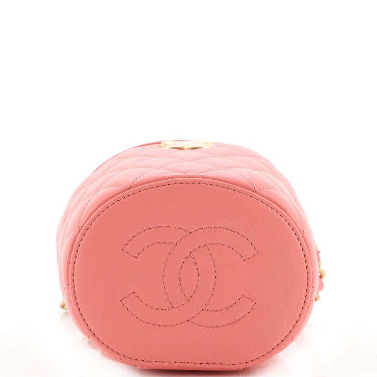 Chanel Afternoon Tea Bucket Bag Quilted Lambskin For Sale at 1stDibs