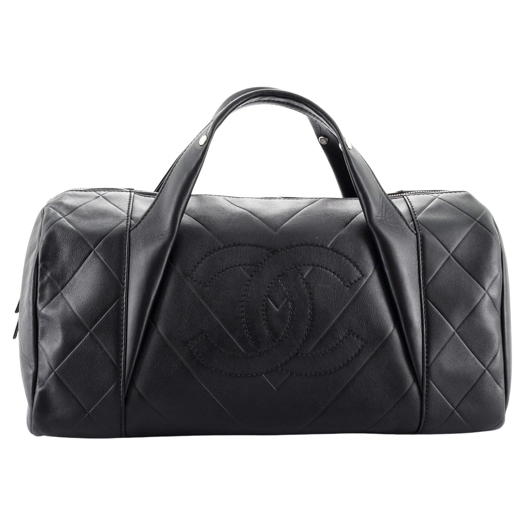 Chanel CC Bowler Quilted Caviar Small at 1stDibs | chanel caviar ...