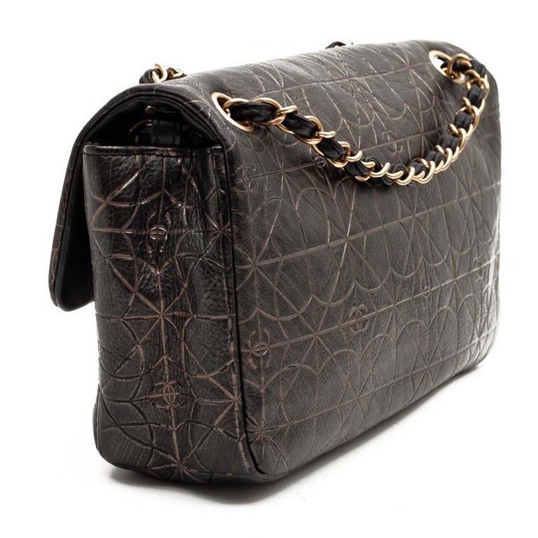 CHANEL Ash And Embossed Bag Of Geometric And CC Shapes For Sale at ...