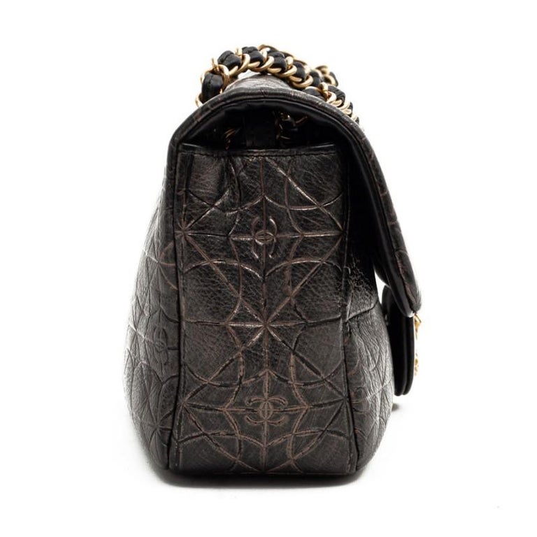 CHANEL Ash And Embossed Bag Of Geometric And CC Shapes For Sale at ...