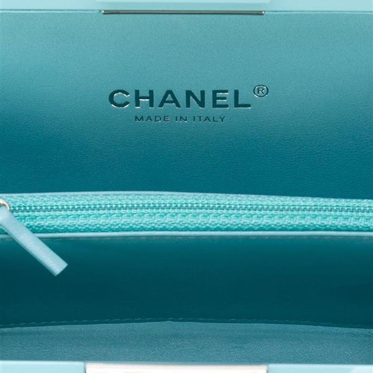Chanel Baby Blue Lego Clutch at 1stDibs