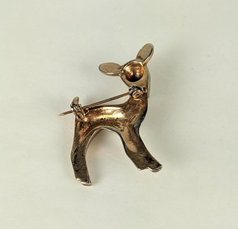 Chanel Baby Deer Brooch For Sale at 1stDibs
