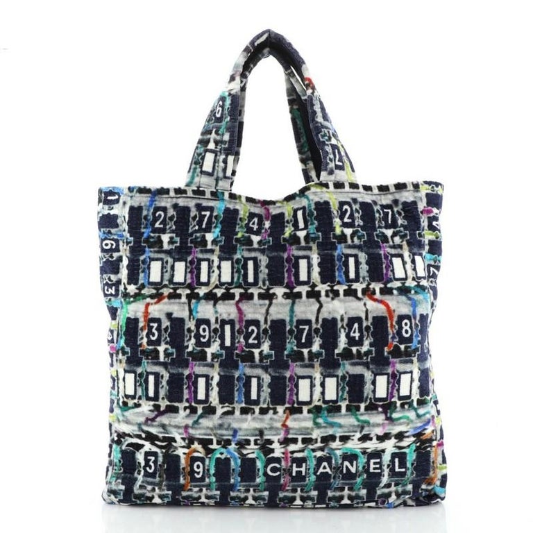 Chanel Beach Tote Printed Terry Cloth Large at 1stDibs | chanel ...