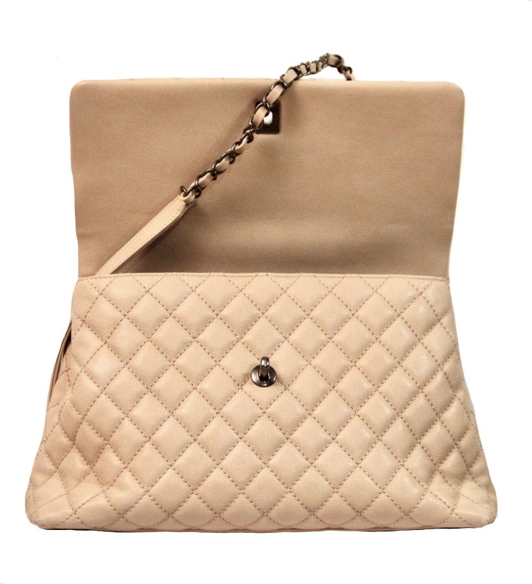Chanel Beige Caviar Coco Handle Bag at 1stDibs | chanel coco handle ...
