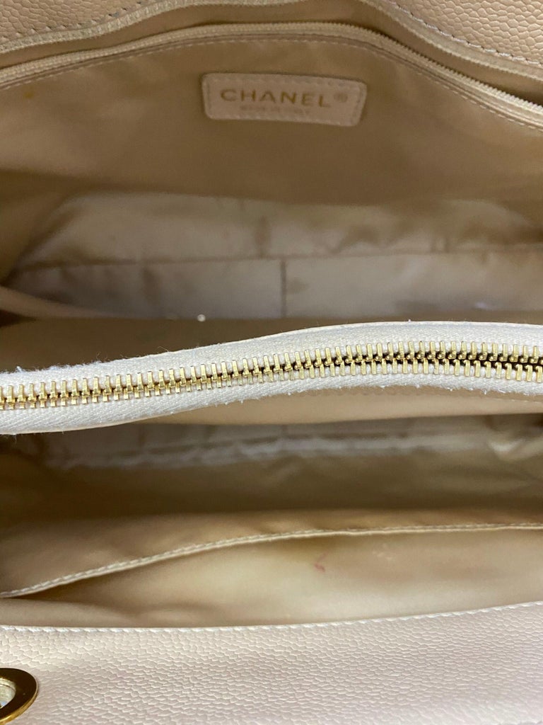 Chanel Beige Leather Gst Bag For Sale at 1stDibs | chanel gst price