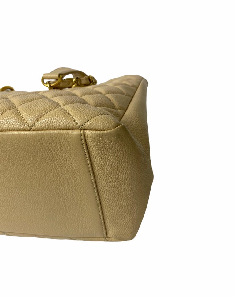 Chanel Beige Leather Gst Bag For Sale at 1stDibs | chanel gst price