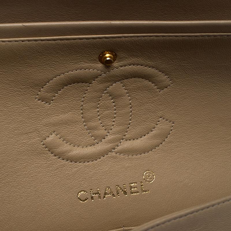 Chanel Beige Quilted Leather Small Classic Double Flap Bag For Sale at ...