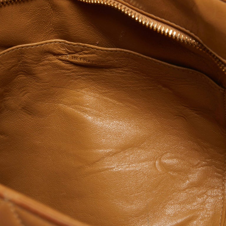 Chanel Beige Quilted Leather Vintage Medallion Tote For Sale at 1stDibs