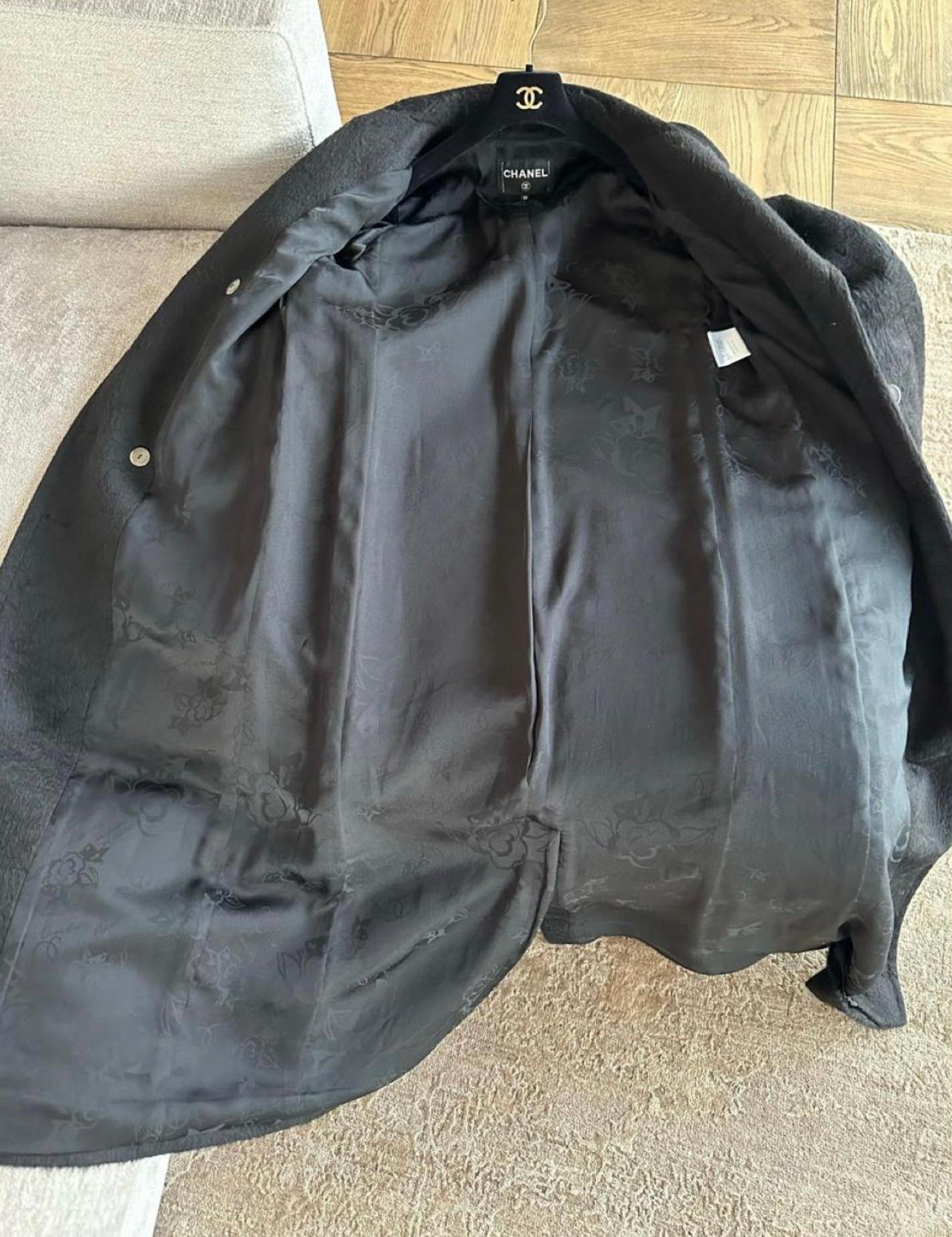 Chanel Bella Hadid Runway Faux Fur Coat For Sale at 1stDibs