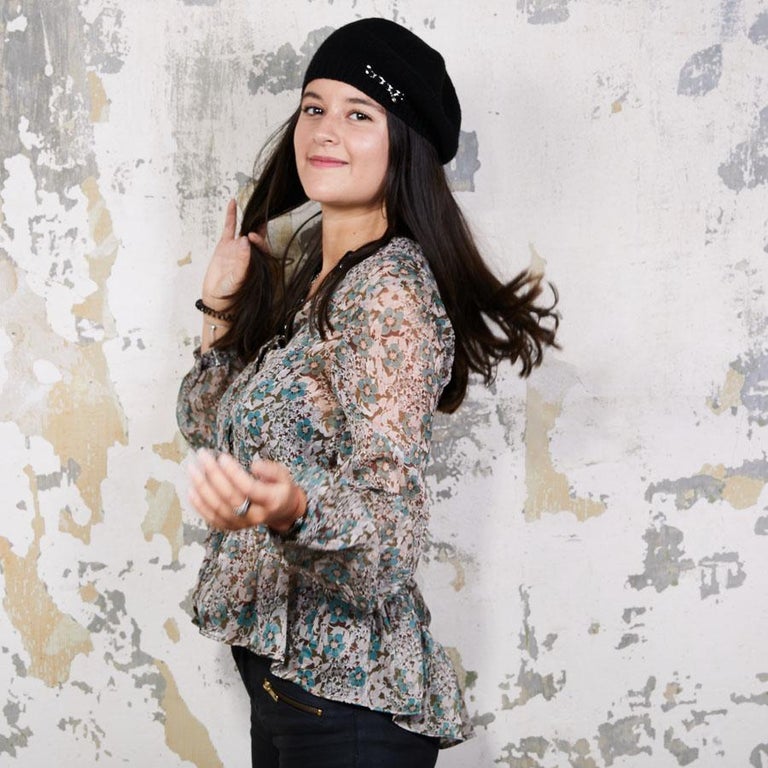 CHANEL Beret in Black Cashmere at 1stDibs | chanel baret