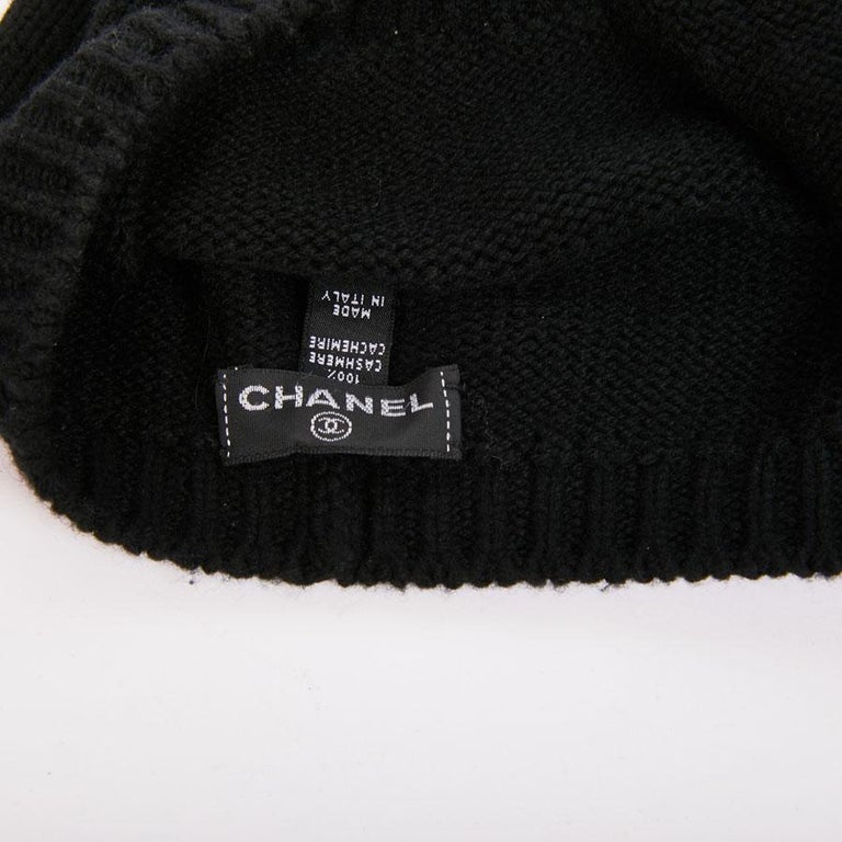 CHANEL Beret in Black Cashmere at 1stDibs | chanel baret