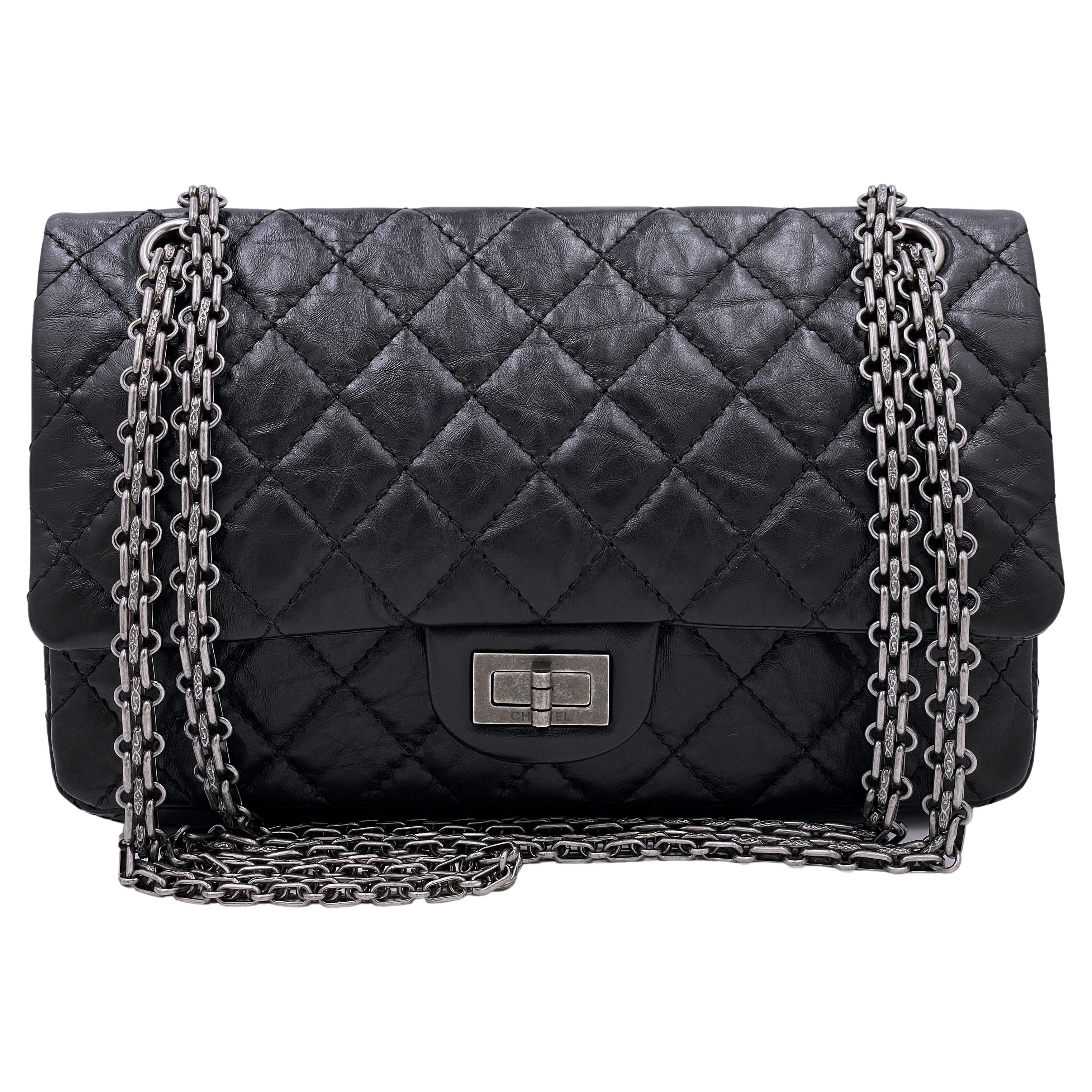 Chanel Black 2.55 Reissue Classic Double Flap Bag RHW 225 66892 For ...